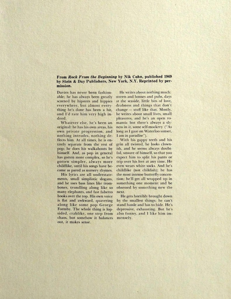 From The Stacks: The Kinks-Arthur (Press Kit) – Why It Matters