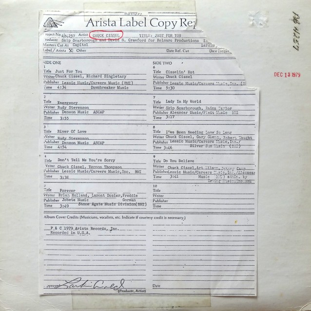 From the Stacks: Chuck Cissel – ‘Just For You’ – Why It Matters