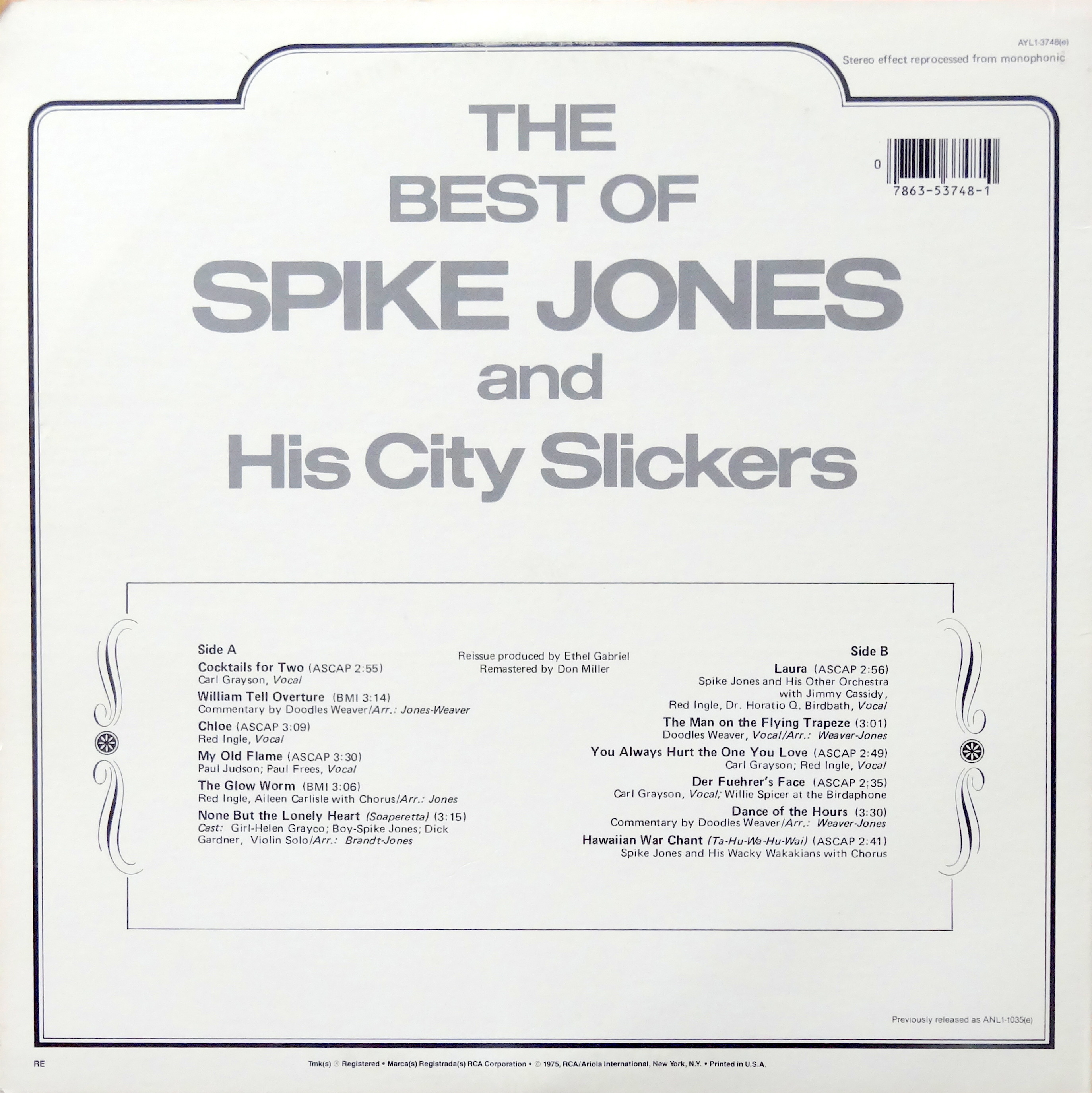 From The Stacks: ‘The Best Of Spike Jones and His City Slickers’ – Why ...